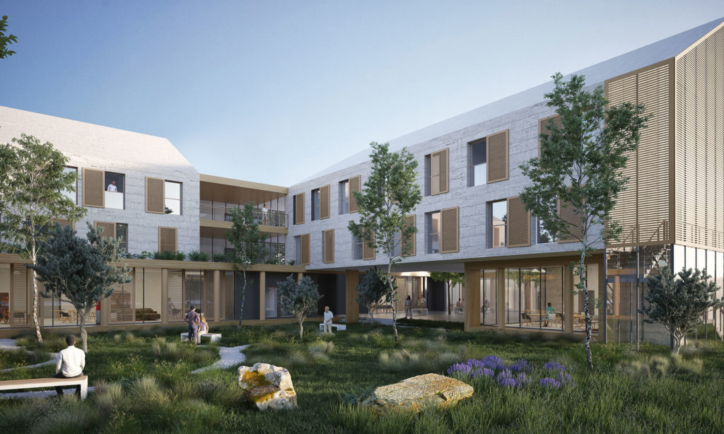 Concours EHPAD 120 lits - Avignon, France - Bruneau Ghezzi Architectes